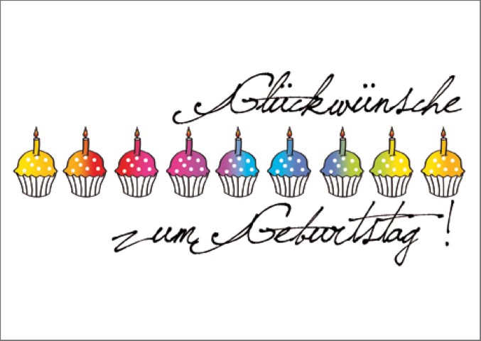 Postk. Geb.Glückwünsche | Postkarten | Karten | Littlepaper Shop